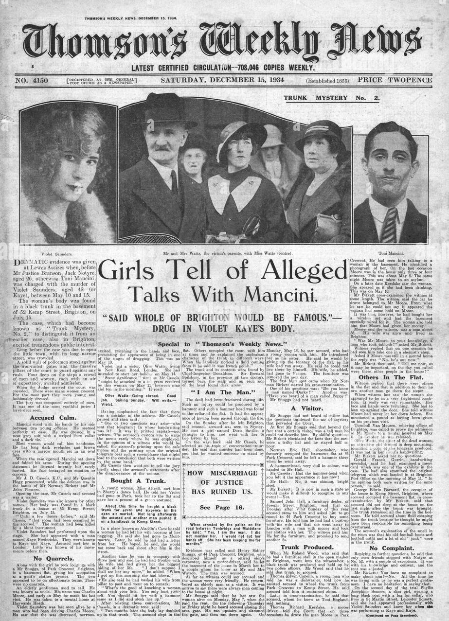 The True Story Behind The Film – The Brighton Trunk Murders